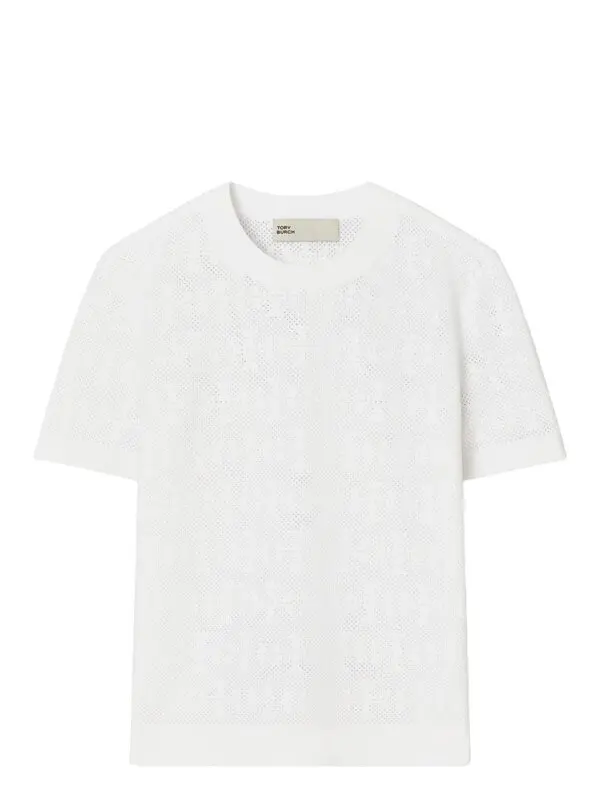 Tory Burch Monogram T-shirt - White