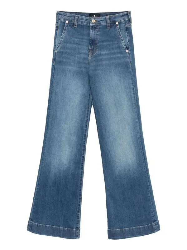 SEVEN Wide-leg Denim Jeans - Blue