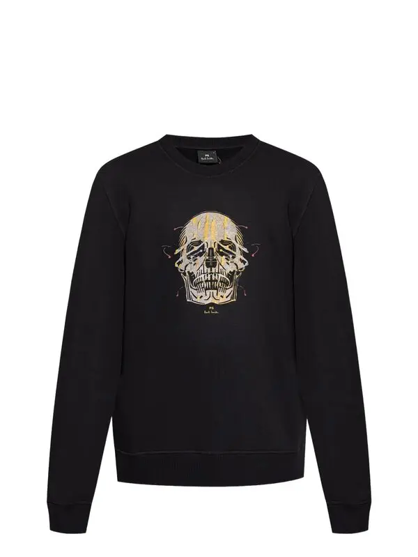 Paul Smith Printed Cotton Sweatshirt - Black