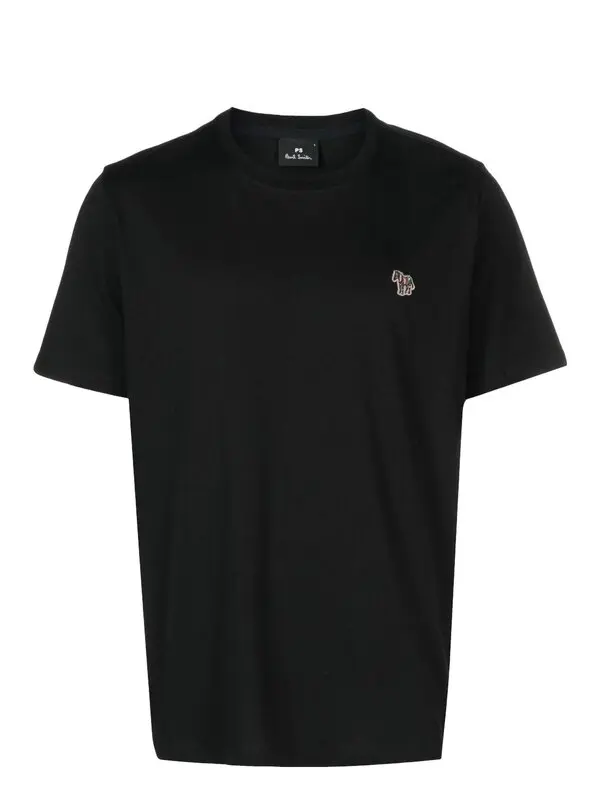 Paul Smith Zebra Logo Cotton T Shirt - Black