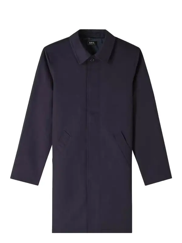 A.p.c. Cotton Gabardine Mac - Blue