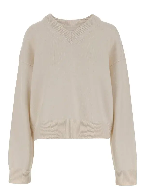 ARMARIUM Cashmere Knit Sweater - White