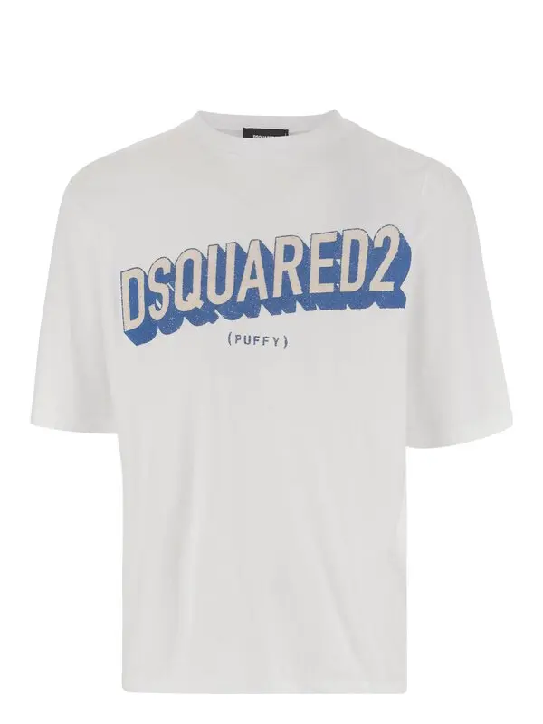 Dsquared2 Cotton T Shirt With Logo - White