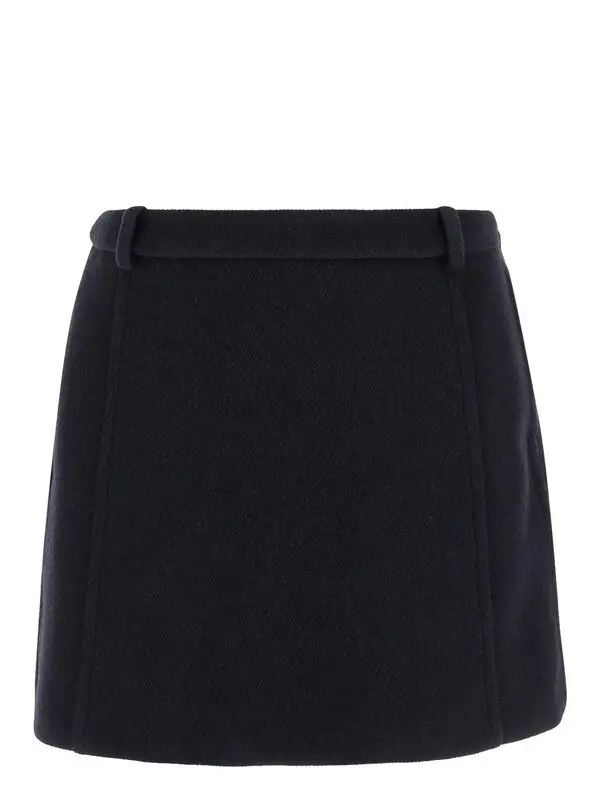 JIL SANDER Wool Skirt - Black