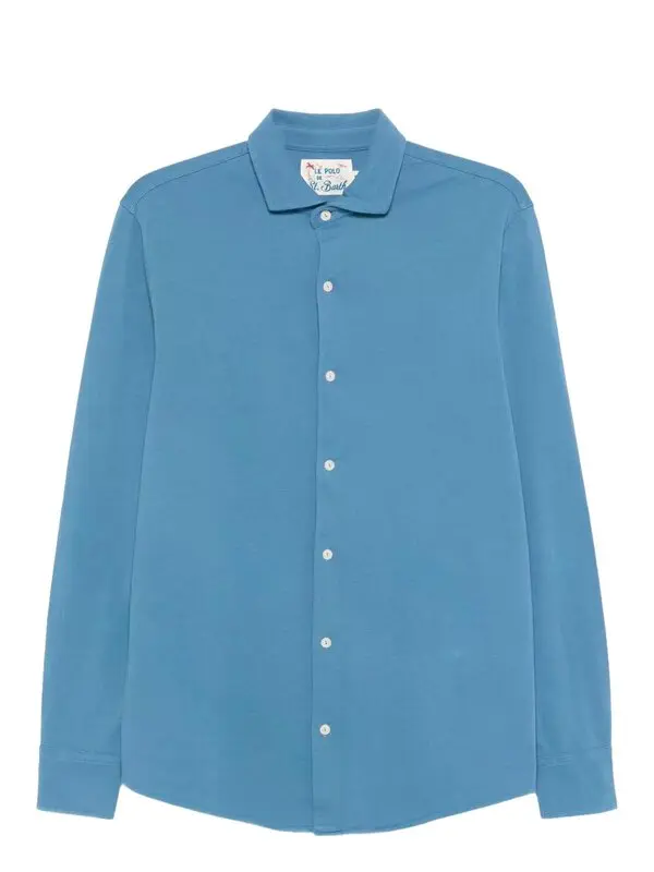 MC2 SAINT BARTH Cotton Shirt - Blue