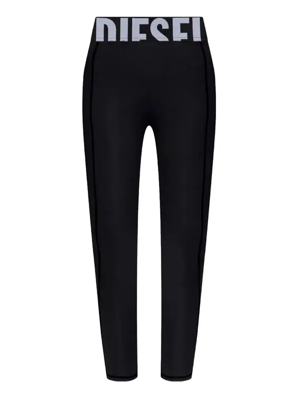 DIESEL® Adeline Logo-waistband Leggings - Black