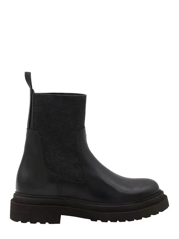 Brunello Cucinelli Platform Chelsea Boots - Black
