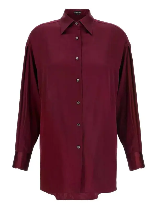 TOM FORD Button-cuffed Shirt - Red