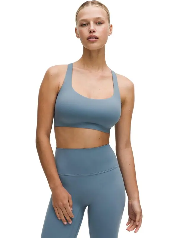 Lululemon Flexyflex Strappy Yoga Bra - Steel Blue