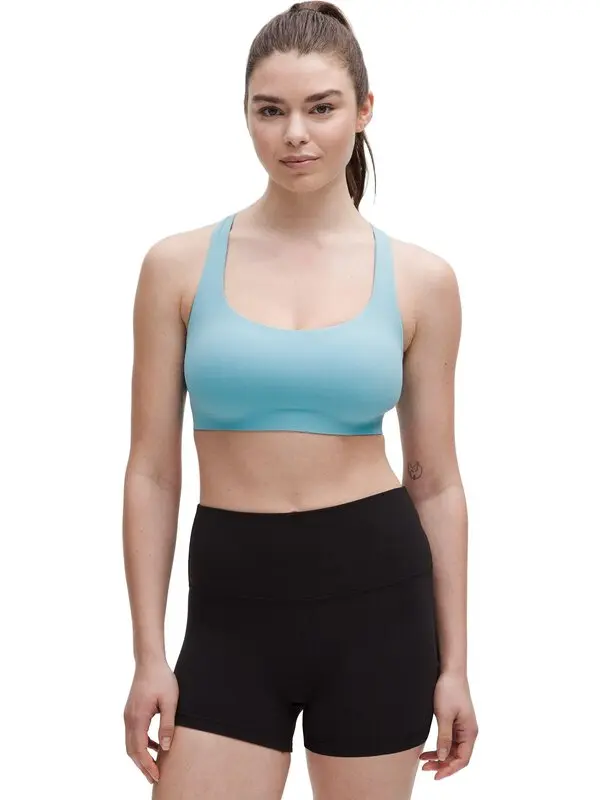 Lululemon Flexyflex Strappy Yoga Bra - Washed Blue