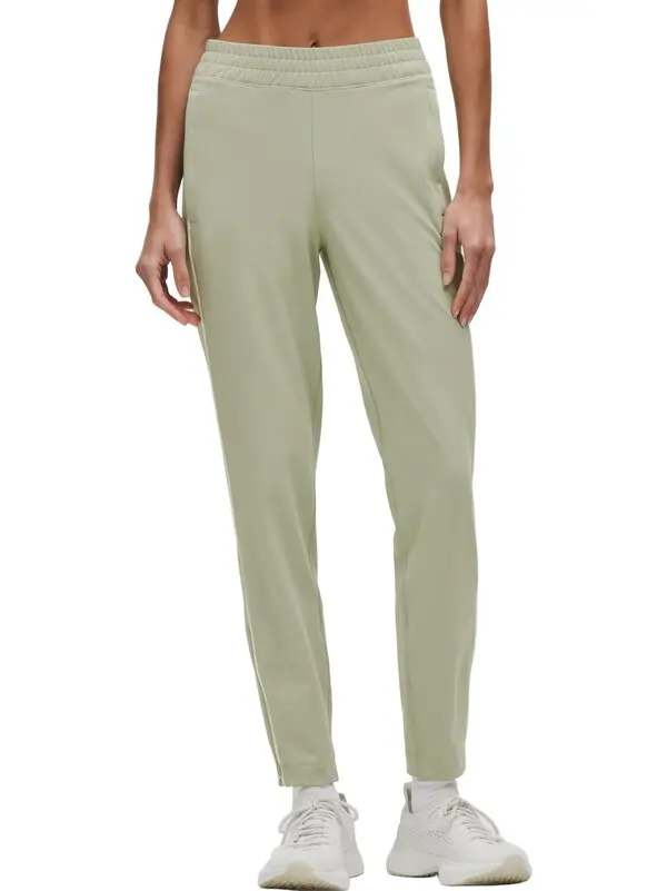 Lululemon Everlux Slim-fit High-rise Track Pant - Fog Green/elixir