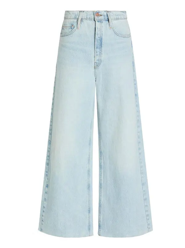 FRAME Le Low Baggy High-rise Wide-leg Jeans - Light Denim