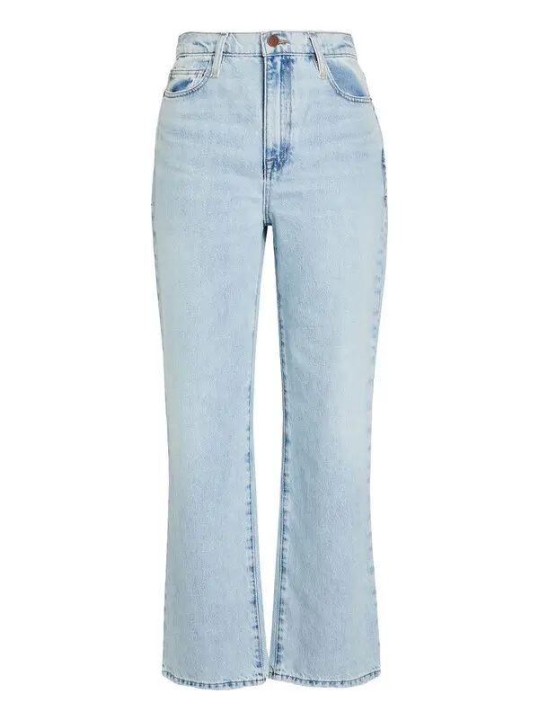 FRAME Le Jane Ankle Straight-leg Jeans - Light Denim