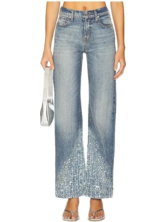 ASTA RESORT Helena Wide Leg Jeans - Ice Blue