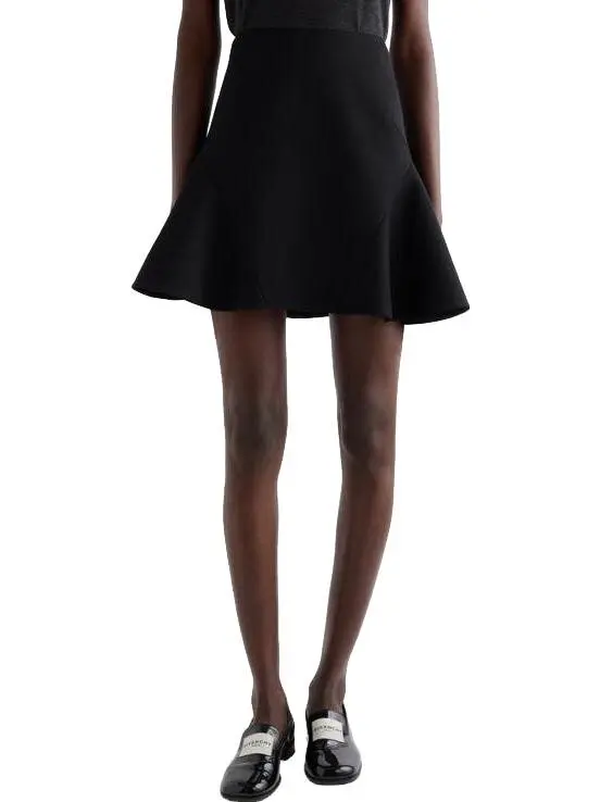 Givenchy Silk Skater Skirt - Black