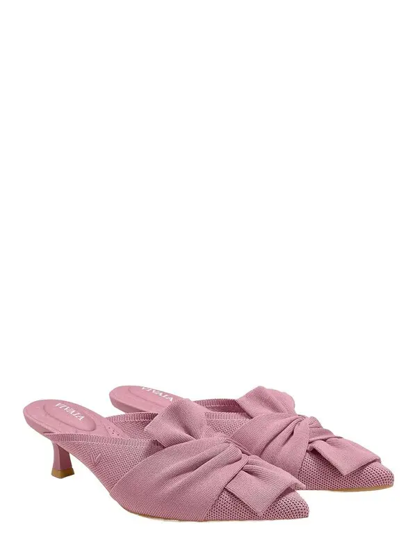 Vivaia Pointed-toe Bow Sandals - Mauve