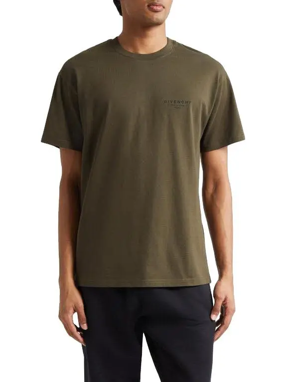 Givenchy Regular Fit Logo T-shirt - Khaki