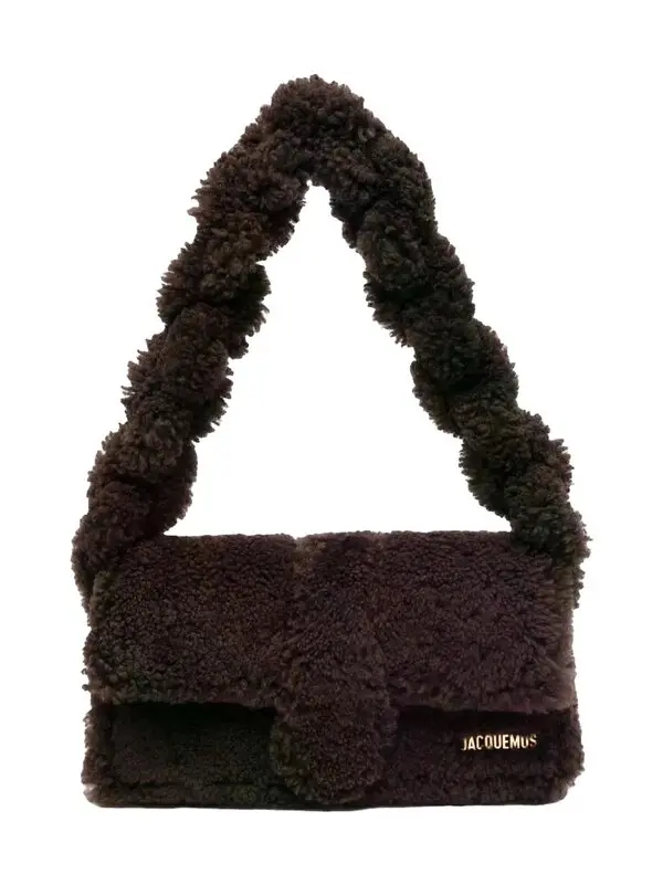Jacquemus Le Bambidou Shearling Shoulder Bag - Brown