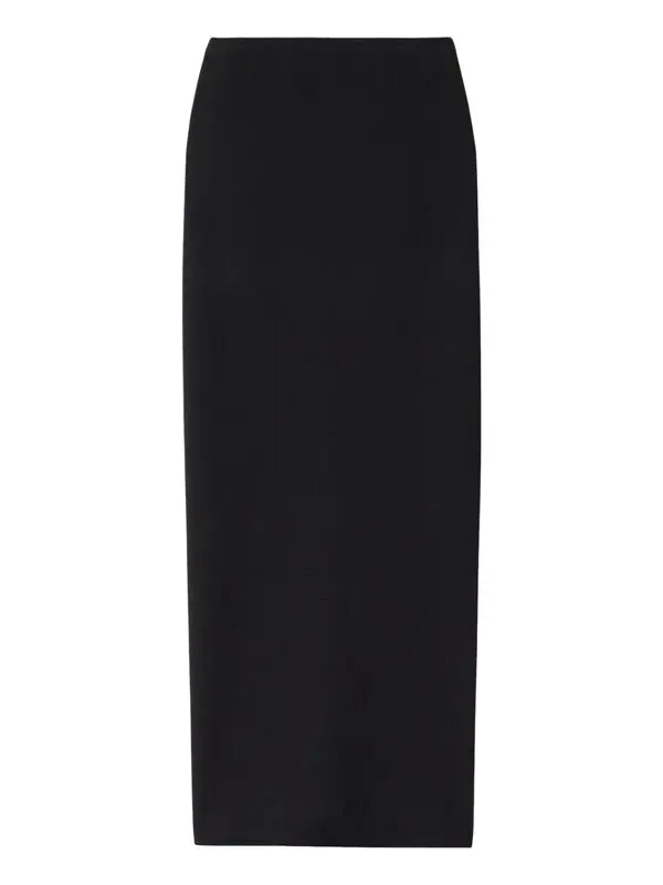 Khaite Lilth Crepe-jersey Maxi Skirt - Black