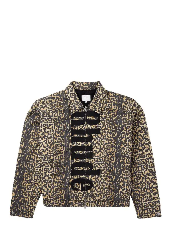Rhude Logo-appliquéd Leopard-print Bomber Jacket - Animal Print