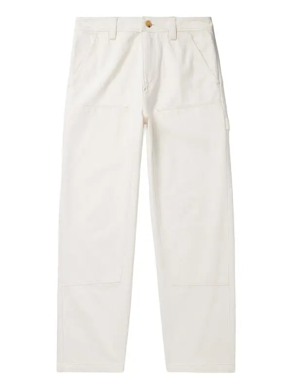 A.p.c. Gustav Straight-leg Organic Cotton-twill Trousers - Neutrals