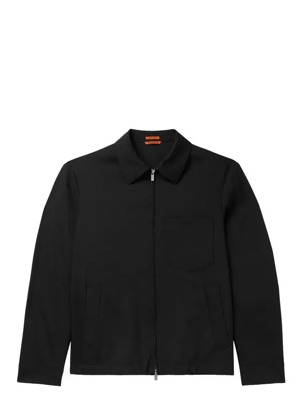 Barena Venezia Zaleto Virgin Wool-ripstop Jacket - Black