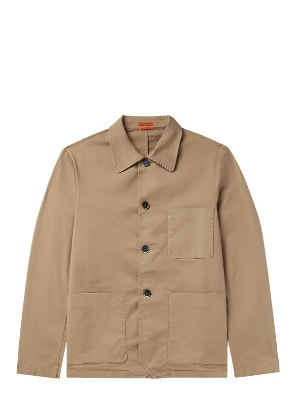 Barena Venezia Visal Cotton-blend Twill Overshirt - Neutrals
