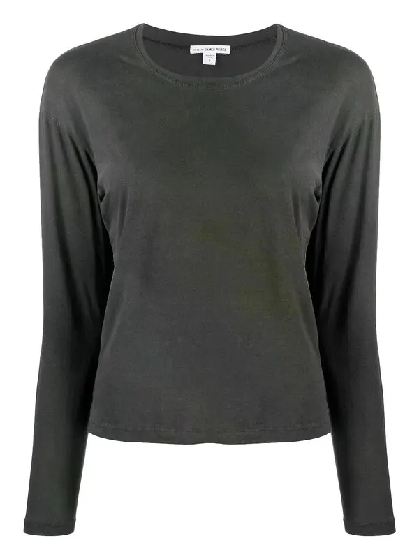 JAMES PERSE Long-sleeve Fitted Top - Black