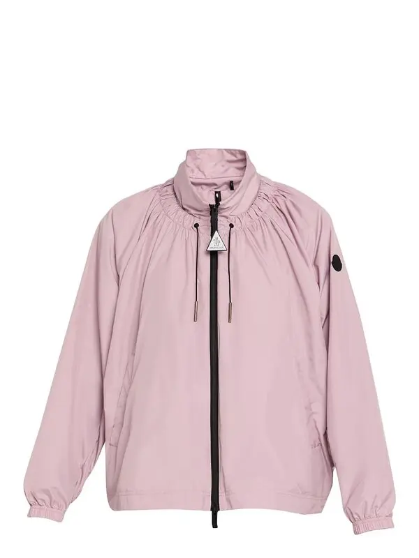 Moncler Valencay Drawstring Windbreaker Jacket - Dark Pink
