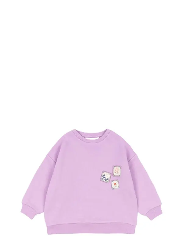 KONGES SLØJD Rhw X Ks Lettre Organic Cotton Sweatshirt - Purple