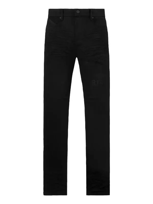 RtA Bryant Logo-print Skinny Jeans - Black