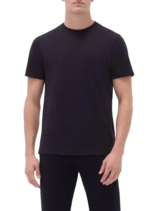 Bugatchi Hank Solid Pima Cotton T-shirt - Black