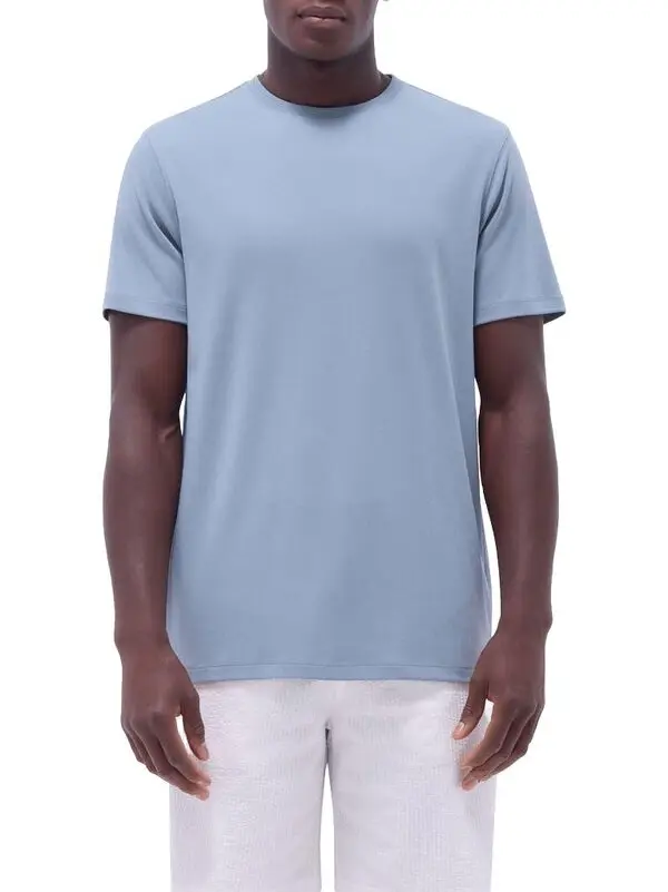 Bugatchi Hank Solid Pima Cotton T-shirt - Shark