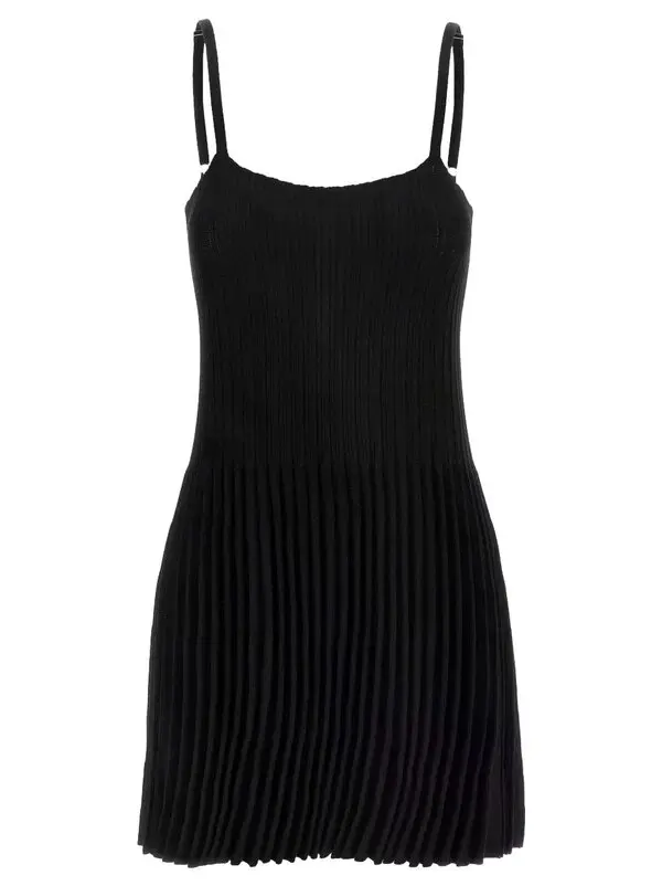 Magda Butrym Pleated Mini Dress - Black