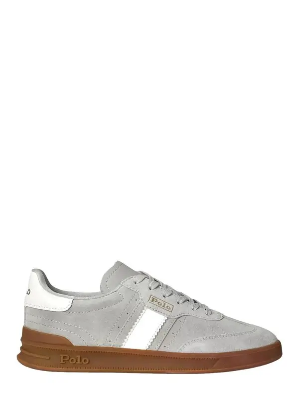 Polo Ralph Lauren Leather Panelled Sneakers - Grey