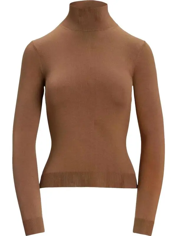 Ralph Lauren High-neck Top - Brown