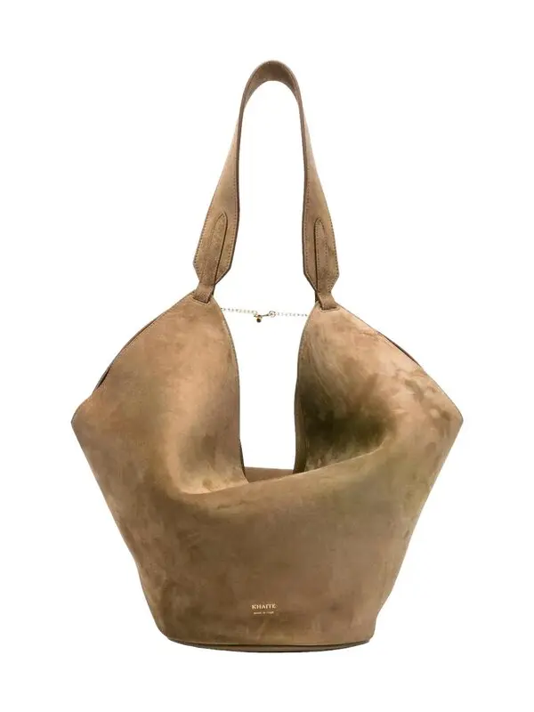 Khaite Suede Shoulder Bag - Brown