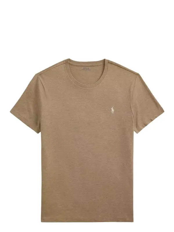 Polo Ralph Lauren Logo-embroidered Cotton T-shirt - Brown