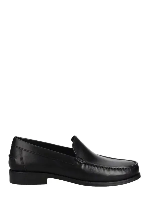 Geox Leather Damon Loafers - Black