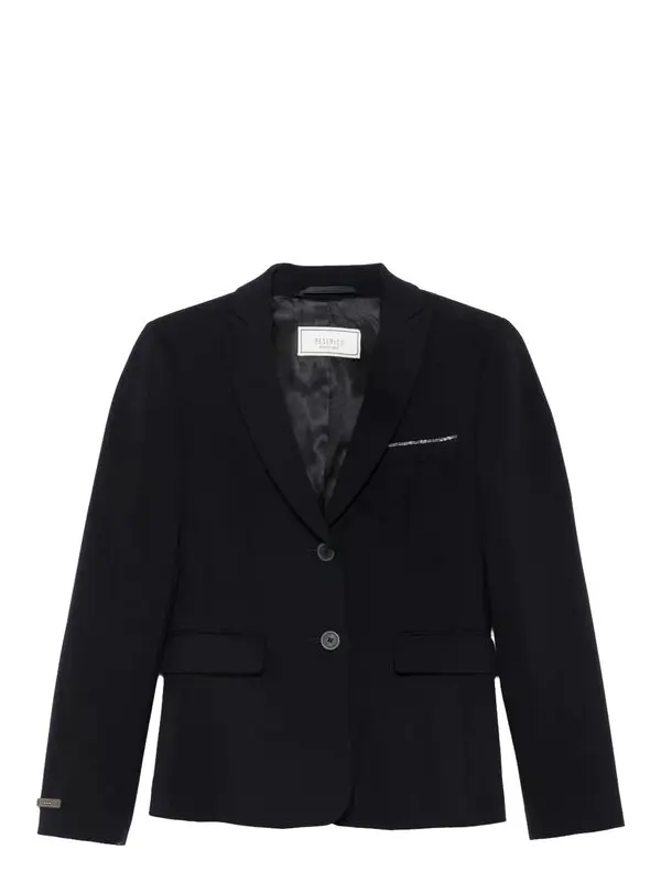 Peserico Single-breasted Blazer - Blue