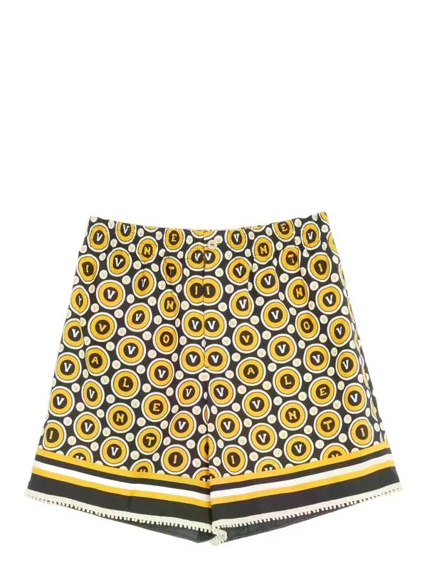 Valentino Garavani Bulles Royales-print Bermuda Shorts - Black