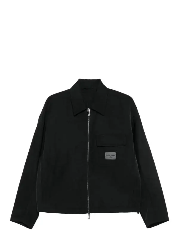 Emporio Armani Logo-patch Jacket - Black