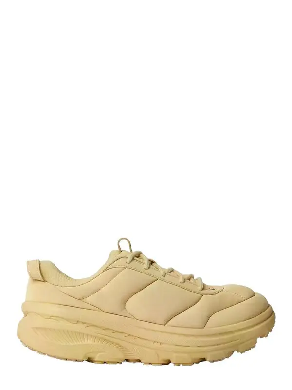 HOKA Bondi Quilted Lace-up Sneakers - Yellow