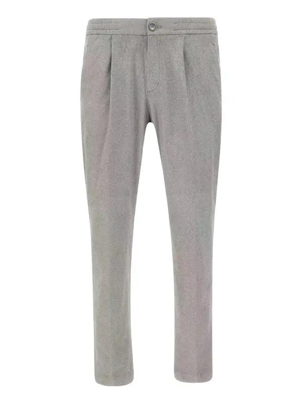 Herno Pleated-detail Trousers - Grey
