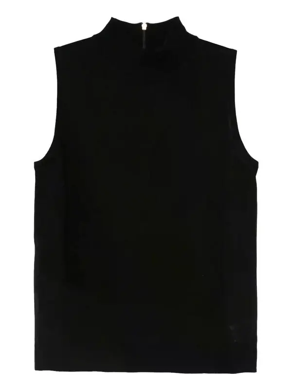 Michael Kors Sleeveless High-neck Top - Black