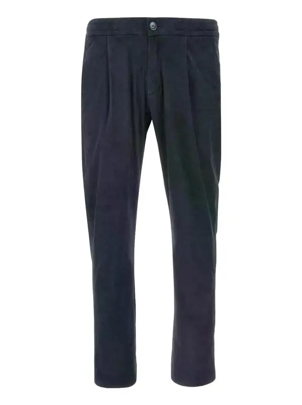 Herno Pleated-detail Trousers - Blue