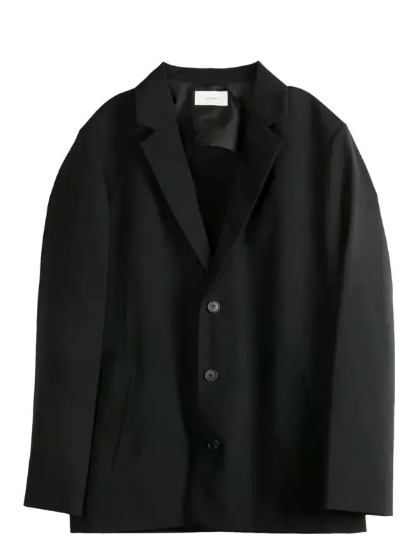THE ROW Albert Three-button Notch-lapel Jacket - Black