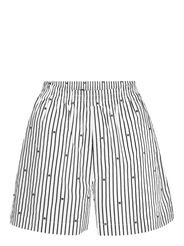 Remain Birger Christensen Striped Shorts - White