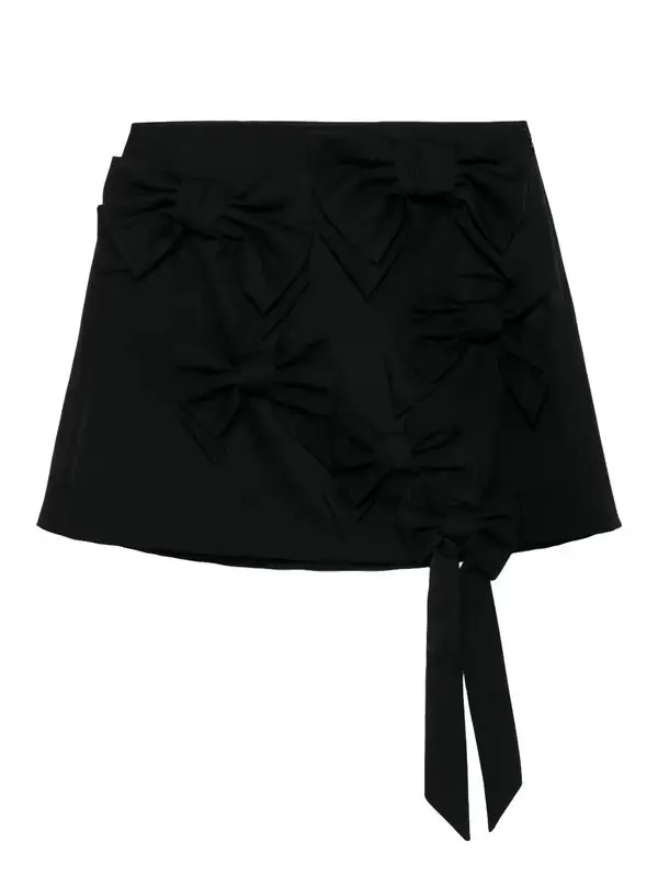 Viktor & Rolf Bow Bouquet Mini Skirt - Black