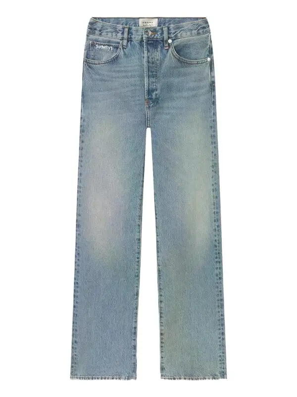 FRAME X Sotheby's Frayed Jeans - Blue